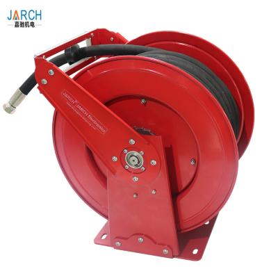 China Heavy Duty Truck Grounding Reel 50ft Retractable Diesel Fuel Hose Reel 3/8in 200psi for sale
