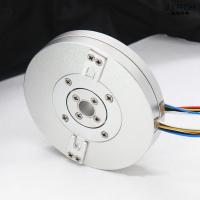 China IP65 IP66 Pancake Slip Ring Rotary Joint Aluminium Alloy 500RPM 10mm Bore 24 Circuits for sale