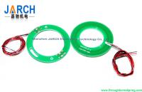 China 20mm Bore Ultrathin Pancake Slip Ring 5mm Thickness 200rpm 10A Gold-Gold Contact for sale