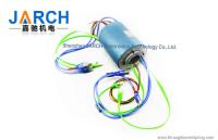 China 30mm Through Bore Slip Ring 500RPM 2 USB 2 Ethernet 1000M Signal Power Rotary Joint for sale