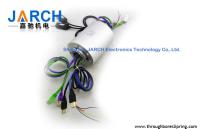 China Anti-Jamming Ethernet Slip Ring 50mm ID 120mm OD Gold-Gold Contact 1000Base-T for sale