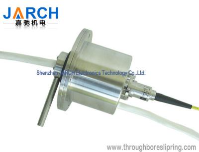 China Electro Optical Slip Ring 12 Circuits 2A Fiber Optic Rotary Joint 2000rpm for sale