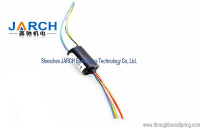 China Miniature Slip Ring 18 Circuits 12.4mm Diameter 2A Gold-Gold Contacts 250RPM for sale