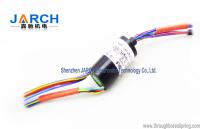 China Miniature Slip Ring 18 Circuits 12.4mm Diameter 2A Gold-Gold Contacts 250RPM for sale