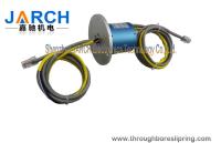 China 1 Channel 1000M Ethernet Slip Ring 56mm OD 200RPM 1-24 Circuits Signal Flange Mount for sale