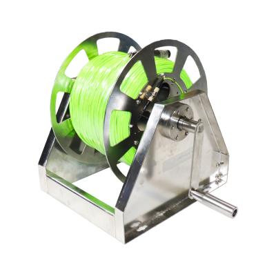 China JARCH Hand Crank Cable Reel 200mts with Slip Ring Fiber Optical for Industrial Use for sale