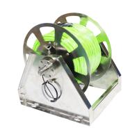 China SS304 Fiber Optic Cable Drum Slip Ring Rotary Joint Hand Crank Cable Reel for sale