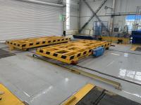 China 100-1000kg Load Capacity AGV Transfer Cart Laser Navigation Style for sale