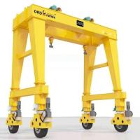 China 80t Lifting Capacity Rubber Tyred Gantry Crane 380VAC 50HZ Power Supply for sale