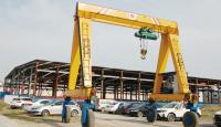 China 100ton Rubber Tyred Gantry Crane With Overload Limiter  Emergency Stop for sale