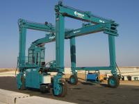 China 18-35m Span Automated Rubber Tyred Gantry Rtg Gantry Crane Remote Control for sale