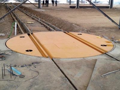 China 220V/380VAC Motorized Turntable Transfer Cart Forward Reverse Running Direction for sale