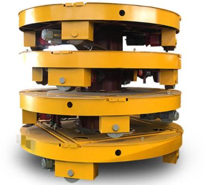 China Compact Turntable Cart Motorised Transfer Trolley 2500mm 3000mm Diameter for sale