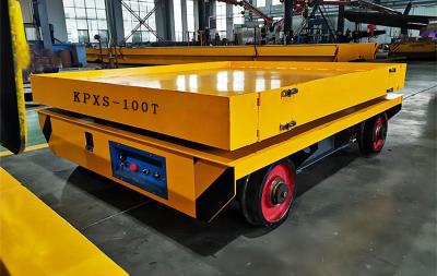 China Bidirectional Workshop Flat Transfer Cart Industrial Transfer Trolley 40ton Loading for sale
