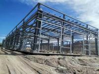 China Rivets Connection Method Steel Structure Canopy With Customizable Steel Tile for sale