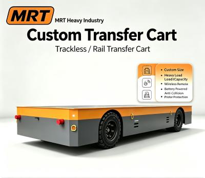 China Battery Driven Trackless Transfer Cart Heavy Steel Structure For Factory Workshop Material Handling for sale