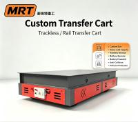 China Factory Trackless Material Transfer Trolley Electric Driven Flat Platform Cart For Heavy Goods Internal Transportation for sale