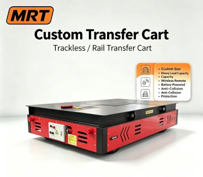 China Customizable Trackless Transfer Cart Robust Rubber Wheel Transfer Cart For Various Industrial Material Transportation Scenarios for sale