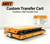China Electric Trackless Transfer Cart Shock Absorbing Rubber Wheel Compact Body For Factory Material Handling for sale
