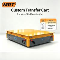 China Flexible Electric Trackless Transfer Cart Stable Rubber Wheel Transfer Cart For Indoor And Outdoor Factory Material Handling for sale