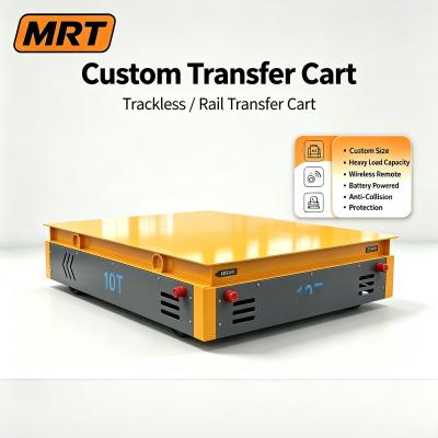 China Flexible Electric Trackless Transfer Cart Stable Rubber Wheel Transfer Cart For Indoor And Outdoor Factory Material Handling for sale