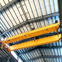 China 20t high efficiency frequency conversion anti sway Double Girder Overhead Crane for heavy casting lifting metallurgical workshop material transfer for sale