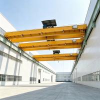 China Custom Double Girder Bridge Crane High Load Capacity Industrial Overhead Crane For Manufacturing Plant And Metal Processing Workshop for sale