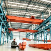 China 50t robust performance intelligent monitoring Double Girder Overhead Crane for oversized workpiece hoisting heavy industrial workshop handling operations for sale