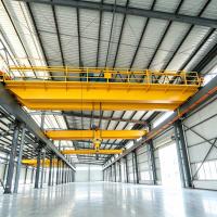China 50t robust performance intelligent monitoring Double Girder Overhead Crane for oversized workpiece hoisting heavy industrial workshop handling operations for sale