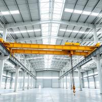 China 50t robust performance intelligent monitoring Double Girder Overhead Crane for oversized workpiece hoisting heavy industrial workshop handling operations for sale