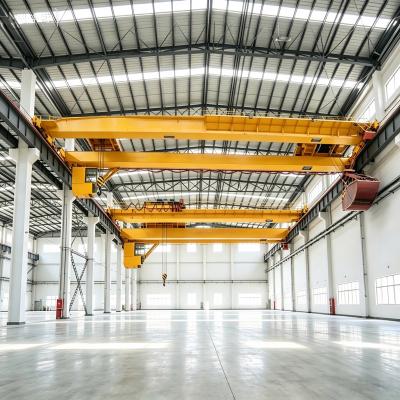 China Energy Saving Double Girder Overhead Crane Customized Span And Lifting Height For Factory Indoor Heavy Goods Lifting Work for sale