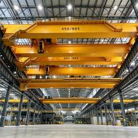 China 46t solid framework intelligent safety alert Double Girder Overhead Crane for super large workpiece hoisting heavy‑industry workshop handling operations for sale