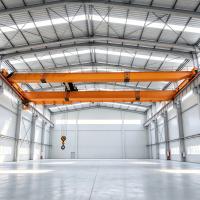China 11t energy saving compact installation high shock resistance Double Girder Overhead Crane for mechanical fittings hoisting industrial stock warehouse material loading work for sale