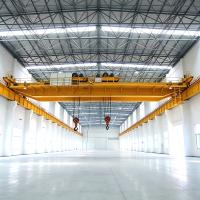 China 11t energy saving compact installation high shock resistance Double Girder Overhead Crane for mechanical fittings hoisting industrial stock warehouse material loading work for sale