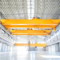 China 19t low vibration stable travelling easy periodic inspection Double Girder Overhead Crane for alloy casting workpiece handling foundry plant indoor cargo lifting operations for sale