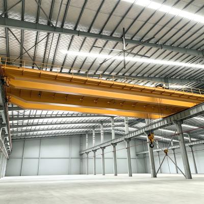 China Heavy Duty Double Girder Overhead Crane for Workshop Material Lifting and Handling for sale