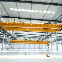 China 28t high‑strength box main beam anti‑sway wireless dual‑control Double Girder Overhead Crane for heavy die mold lifting mold manufacturing workshop hoisting tasks for sale