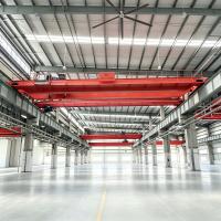 China 28t high‑strength box main beam anti‑sway wireless dual‑control Double Girder Overhead Crane for heavy die mold lifting mold manufacturing workshop hoisting tasks for sale