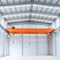 China Industrial Double Girder Bridge Crane High Safety Overhead Travelling Crane For Manufacturing Plant for sale
