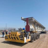China self propelled modular transporter hydraulic module flatbed trailer for bridge heavy oversized cargo transport for sale