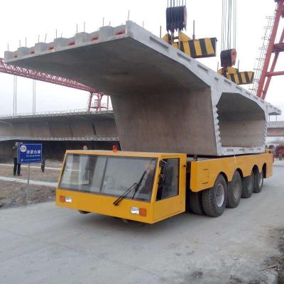 China self propelled modular transporter hydraulic module flatbed trailer for bridge heavy oversized cargo transport for sale
