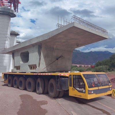 China 1. Mass load all wheel steer corrosion resistant SPMT Self-propelled Modular Transporter for tunnel segment transport heavy metal framework handling for sale