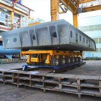 China heavy duty self propelled modular transporter hydraulic trailer for shipyard large equipment handling for sale