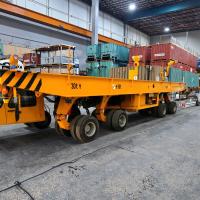 China heavy duty self propelled modular transporter hydraulic trailer for shipyard large equipment handling for sale