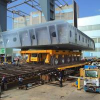 China Self-propelled modular transporter 4-10 axle lines 120-300ton heavy load for bridge shipyard petrochemical transport CE ISO9001 certified for sale