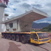 China Hydraulic SPMT self propelled modular transporter multi direction steering for precast beam heavy machinery relocation CE ISO certified for sale