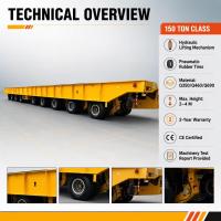 China Multi axle self propelled modular transporter 75ton per axle line for ship hull segment and pressure vessel handling CE ISO for sale