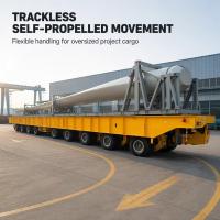 China Multi axle self propelled modular transporter 75ton per axle line for ship hull segment and pressure vessel handling CE ISO for sale