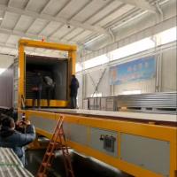 China 30Ton Automatic Container Push Loading Machine, Solid Rubber Tire Chassis, CE ISO Certified for Logistics Yard Heavy Cargo Container Stuffing for sale
