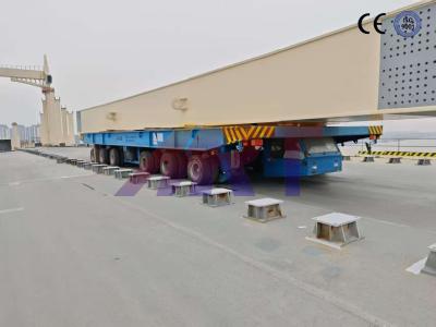 China hydraulic lifting synchronized moving self propelled modular transporter for factory equipment transfer for sale